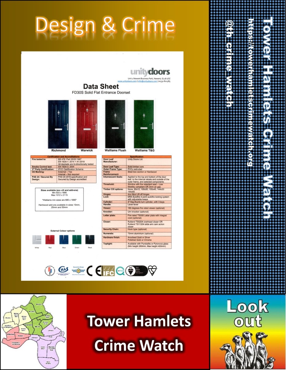 Designing out Crime – Tower Hamlets Crime Watch
