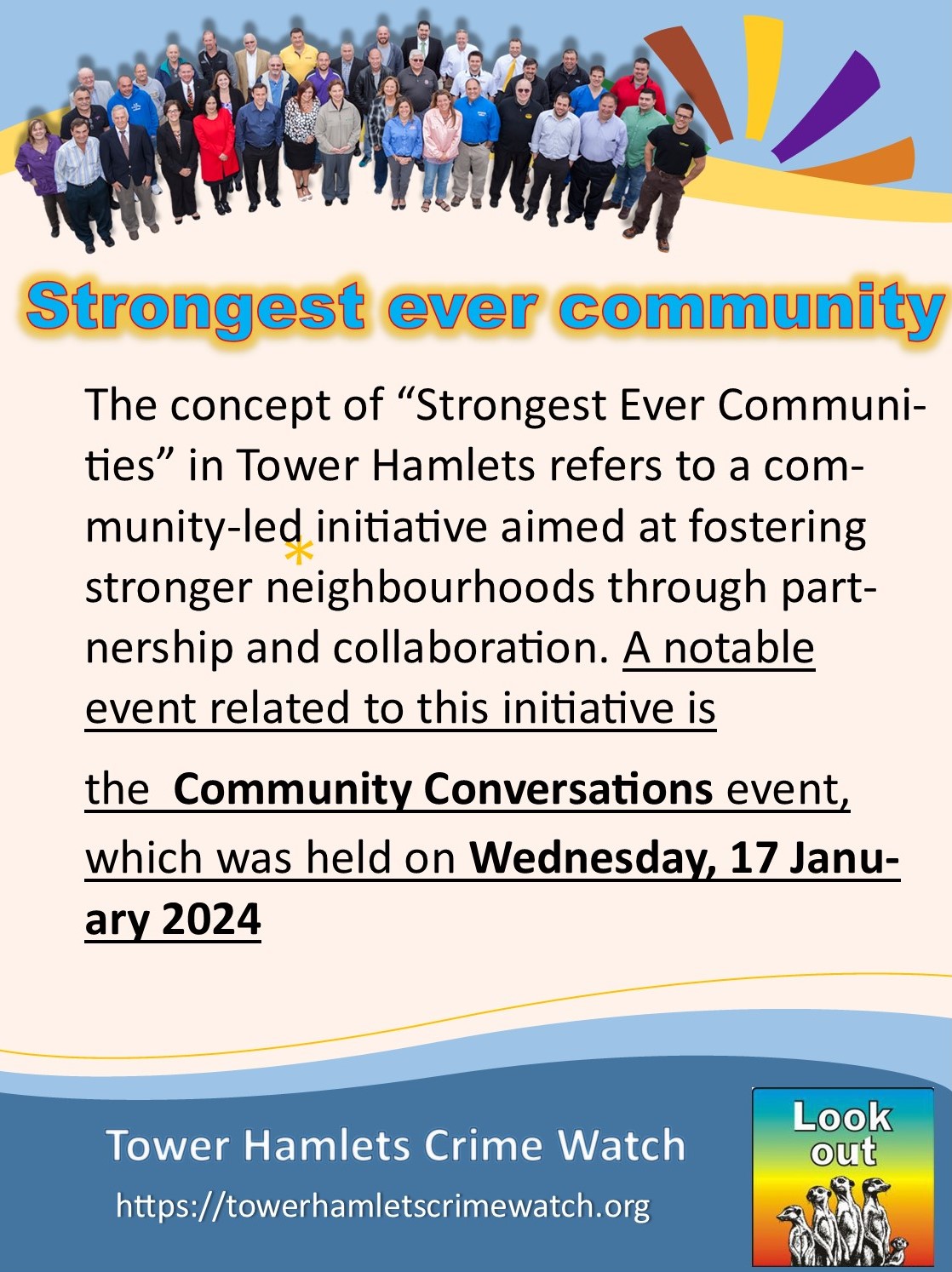 Strongest Community – Tower Hamlets Crime Watch
