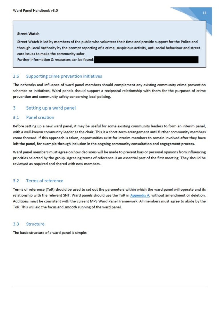 Ward panels – Tower Hamlets Crime Watch